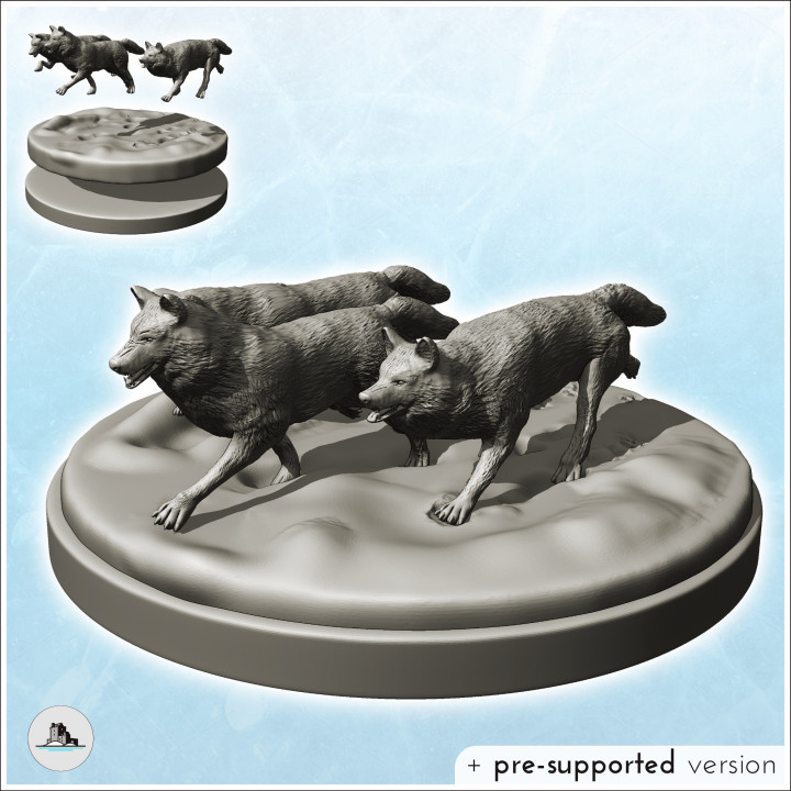 3D Printable Wild animal figures pack No. 1 - Animals Savage Nature ...