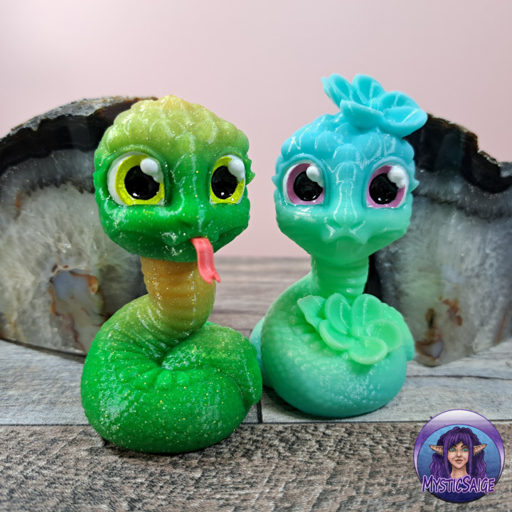 3D Printable Serpent Hatchling by MysticSaige