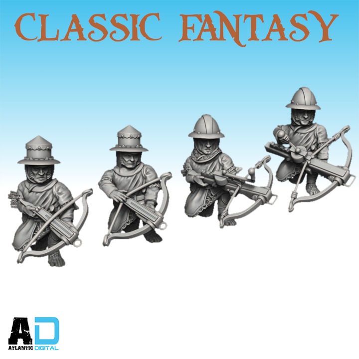 3D Printable Halfling Crossbows by Wargames Atlantic