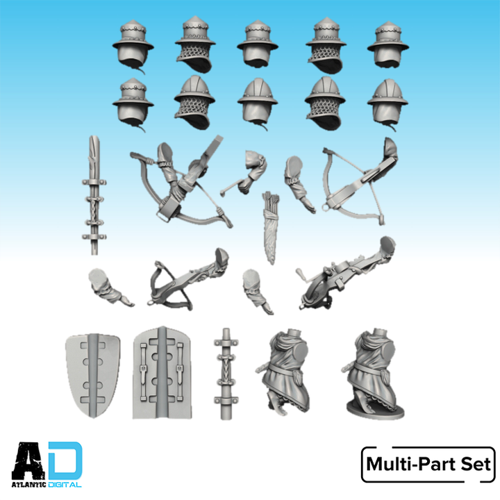 3D Printable Halfling Crossbows by Wargames Atlantic
