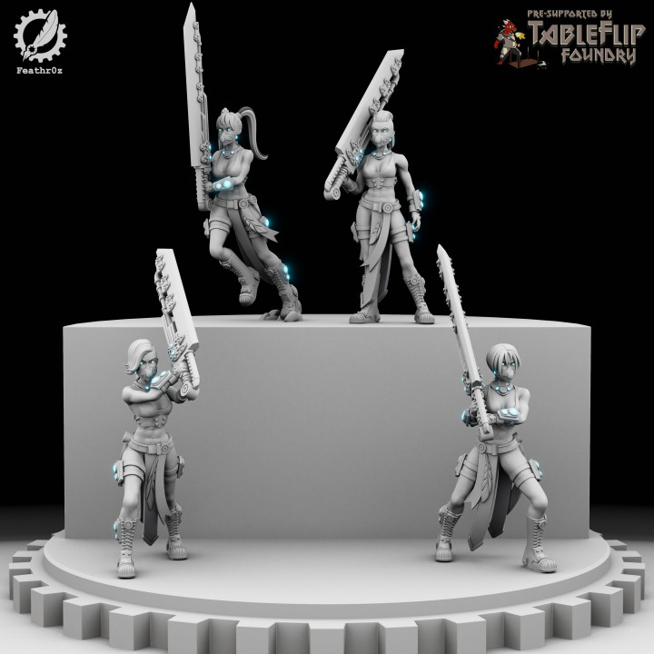 3D Printable Mega Pack - Aurora - Vanguard - Sword Release 0001 by feathr0z