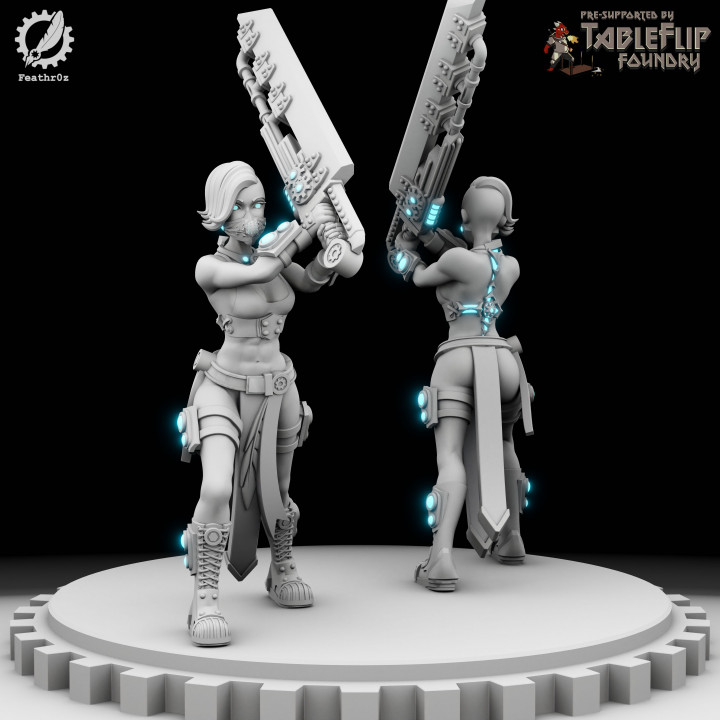3D Printable Mega Pack - Aurora - Vanguard - Sword Release 0001 by feathr0z