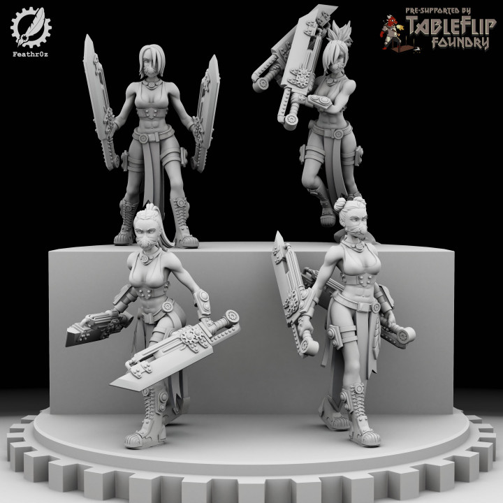 3D Printable Mega Pack - Aurora - Vanguard - Sword Release 0001 by feathr0z