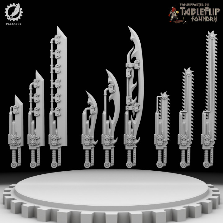 3D Printable Mega Pack - Aurora - Vanguard - Sword Release 0001 by feathr0z