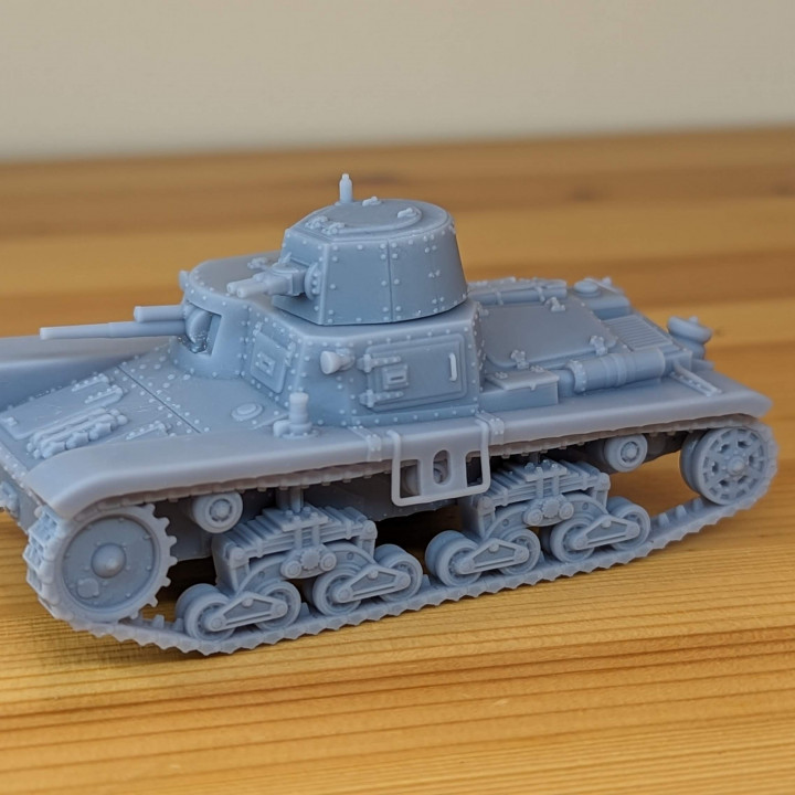 3D Printable Carro Armato M11/39 (Italy, medium tank, WW2) by Wargame3d