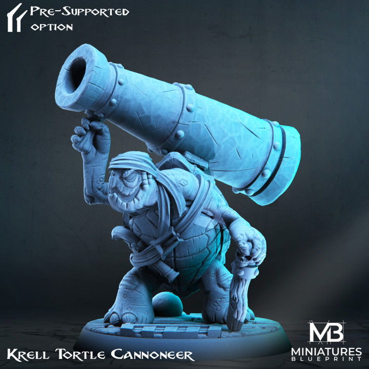 3D Printable Krell Tortle Cannoneer by Miniatures Blueprint