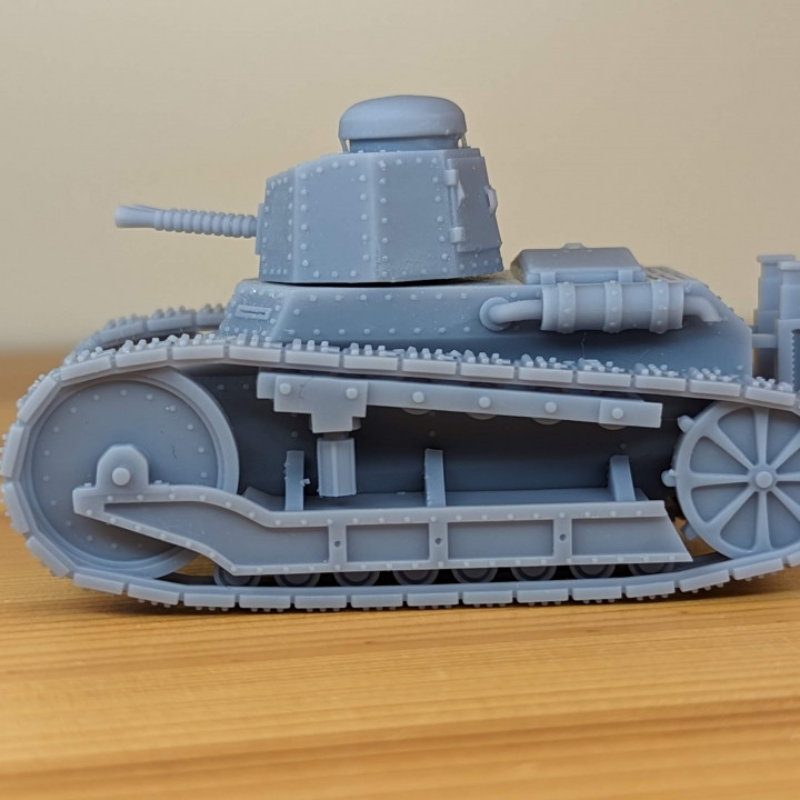 3D Printable FIAT 3000 (Italy, light tank, 1920-1943) by Wargame3d