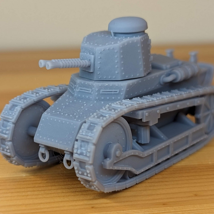3D Printable FIAT 3000 (Italy, light tank, 1920-1943) by Wargame3d