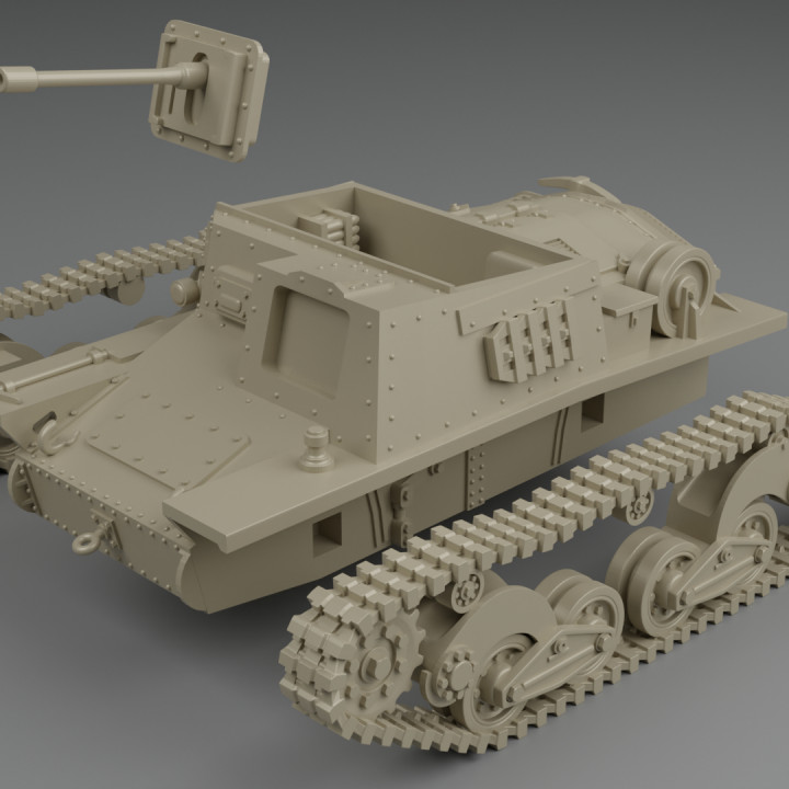 3D Printable Semovente L40 da 47/32 (Italy, SPG, WW2) by Wargame3d