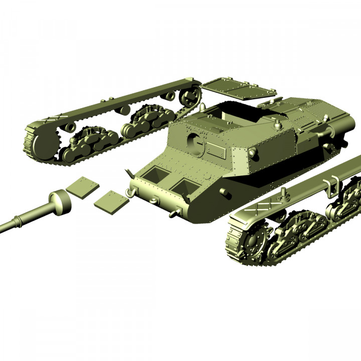 3D Printable Semovente M42M da 75/34 (Italy, WW2) by Wargame3d
