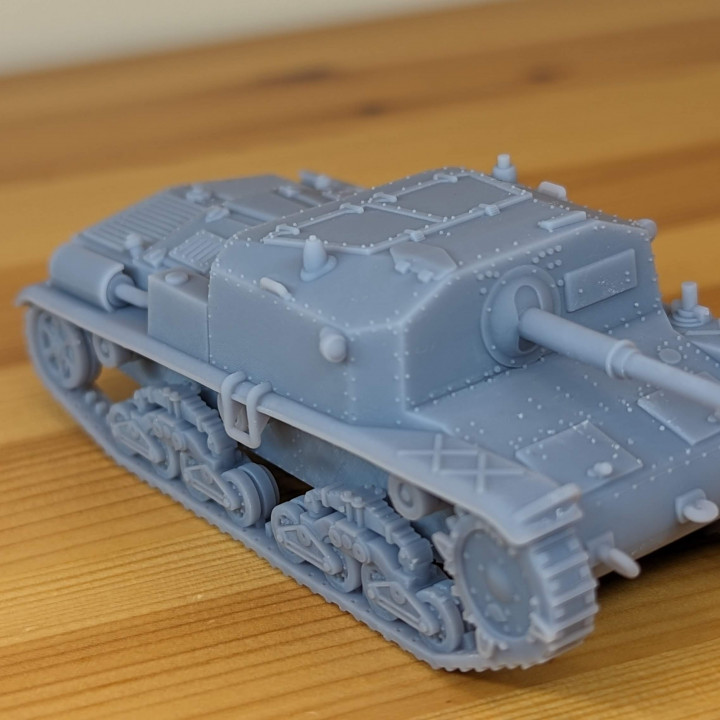 3D Printable Semovente M42M da 75/34 (Italy, WW2) by Wargame3d