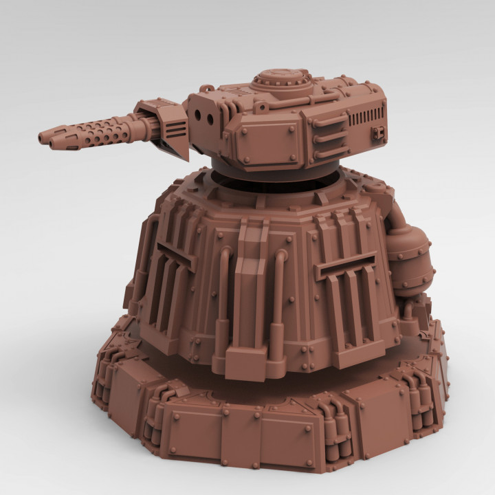 3D Printable Flame Turret by Tesseract Tomb