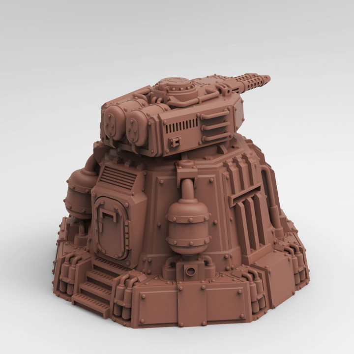 3D Printable Flame Turret by Tesseract Tomb