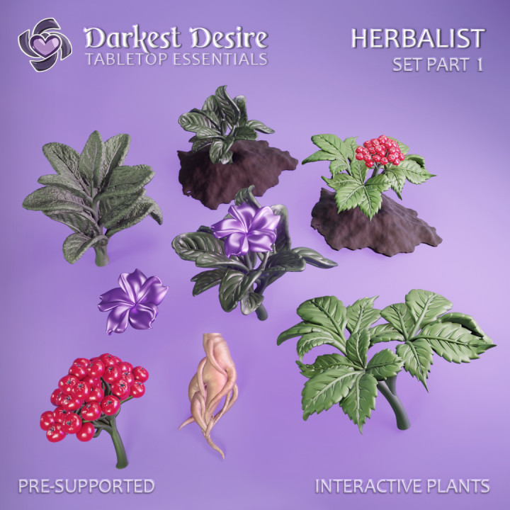 3D Printable Healing Plants - Interactive! by Darkest Desire