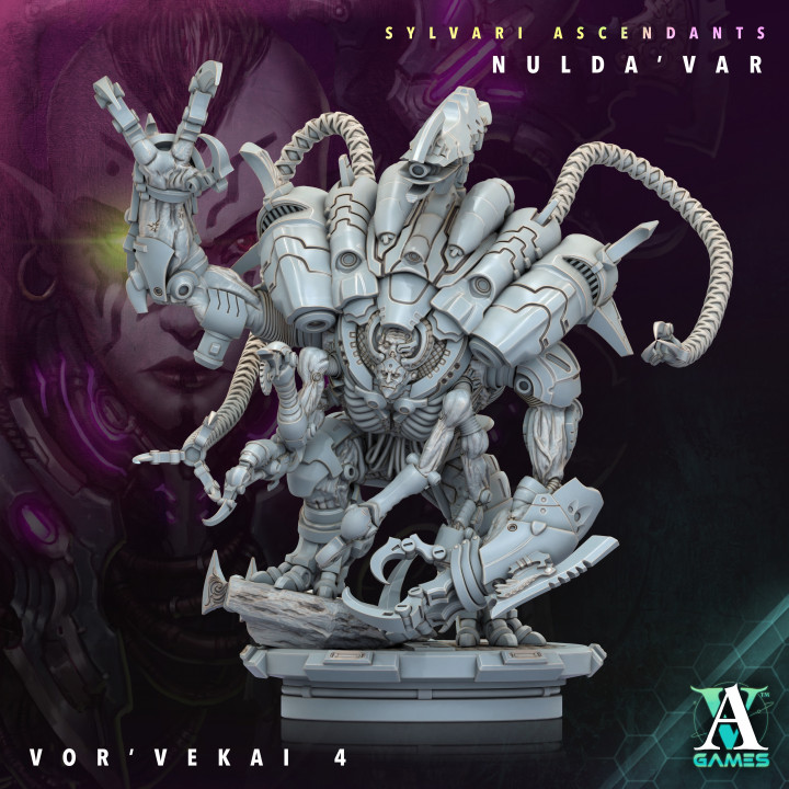 3D Printable Sylvari Ascendants - Nulda'Var - Bundle by Archvillain Games
