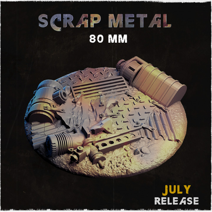3D Printable Scrap Metal - Bases & Toppers (Big Set+) by Zabavka Workshop