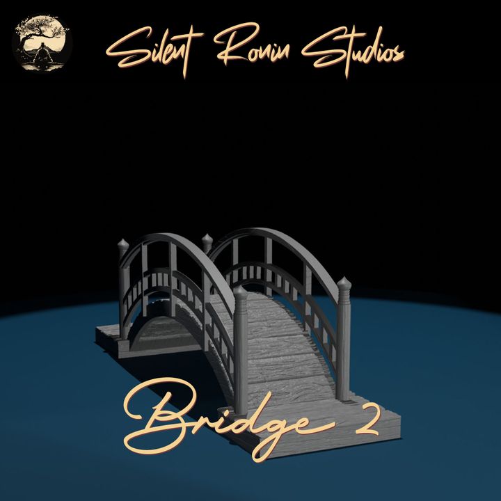 3D Printable Bridge Japanese Wooden #2 by Silent Ronin Studios