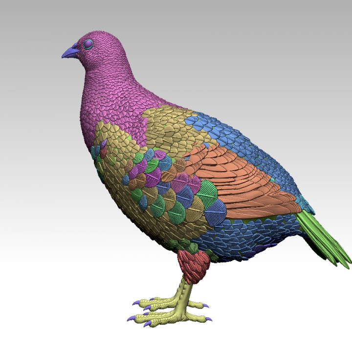 3D Printable partridge by Dmitry Tishchenkov