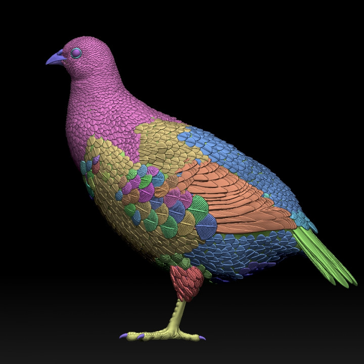 3D Printable partridge by Dmitry Tishchenkov
