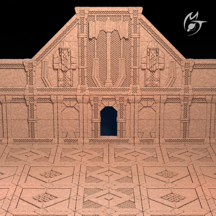3D Printable Dwarven Throne Room structure - modular OpenLOCK terrain ...