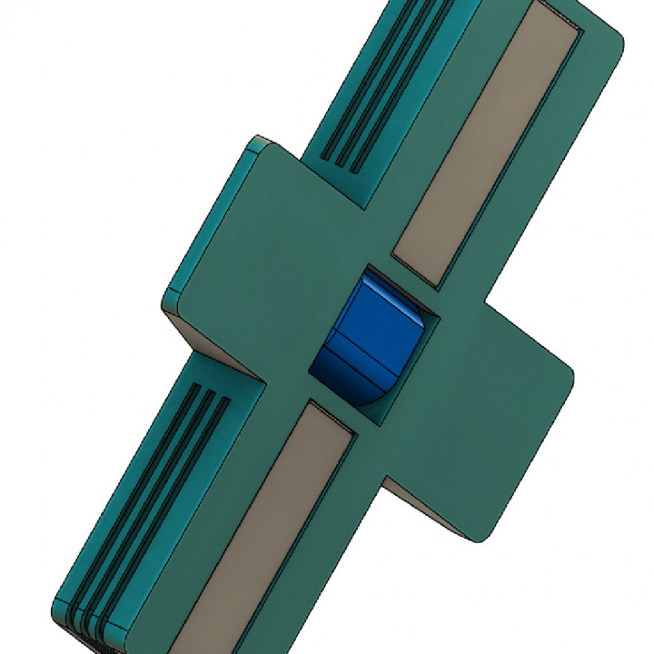 3D Printable strong magnet whiteboard cross by NerdCorner