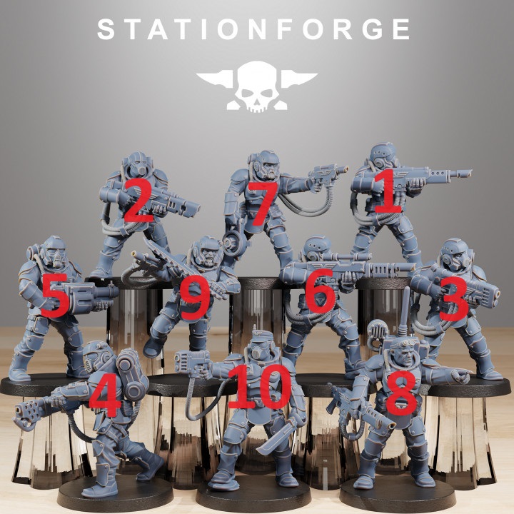 3D Printable Vaskar Commandos by Station Forge