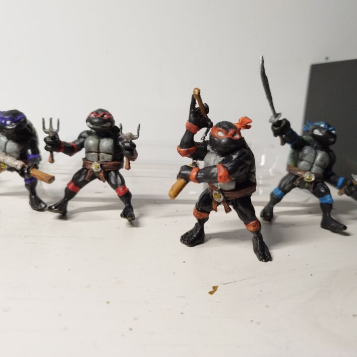 3D Print of TMNT Buddies Set 1 by sidneypeach