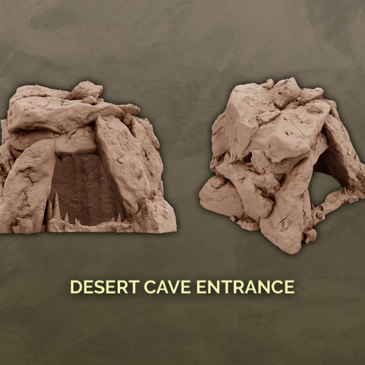 3D Printable Desert Cave Entrance by Artificers_Mini