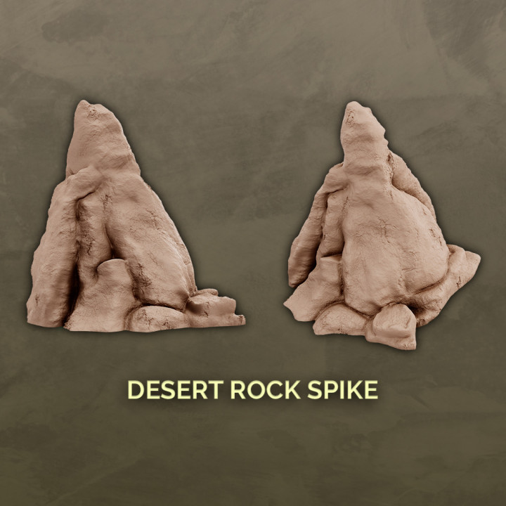 3D Printable Desert Rock Spike by Artificers_Mini