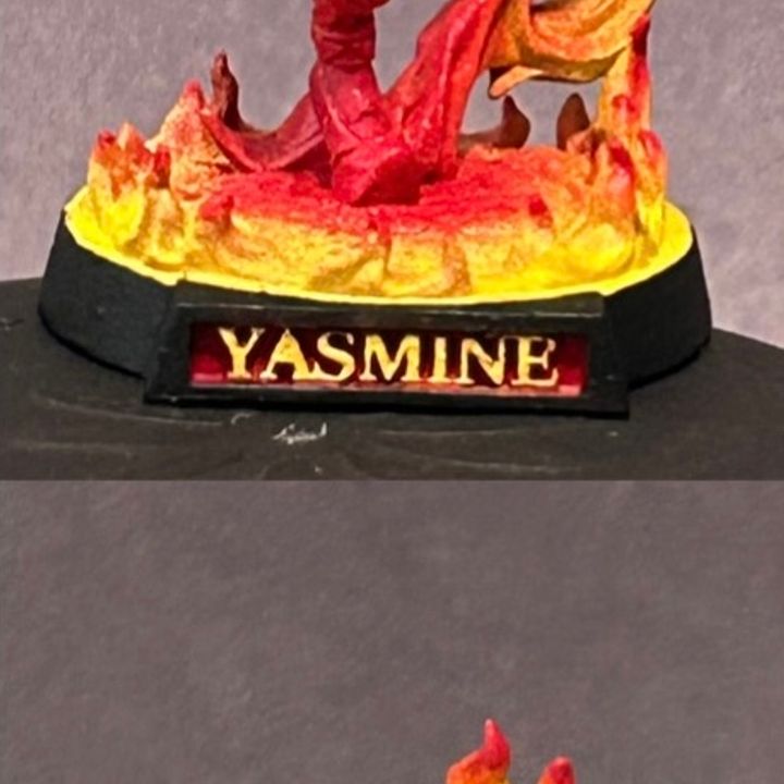 3D Print of Female Ifrit / Fire Genasi - Yasmine the Ifrit / Efreeti ...