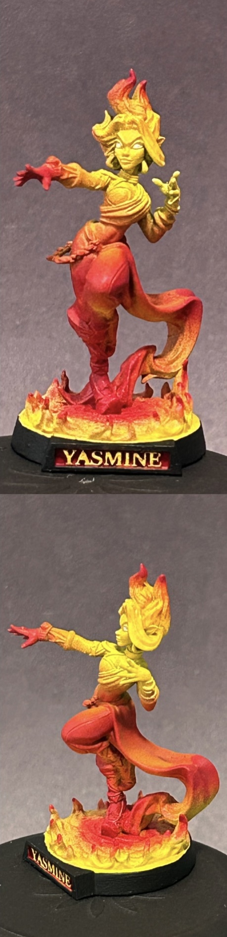 3D Printable Female Ifrit / Fire Genasi - Yasmine the Ifrit / Efreeti ...