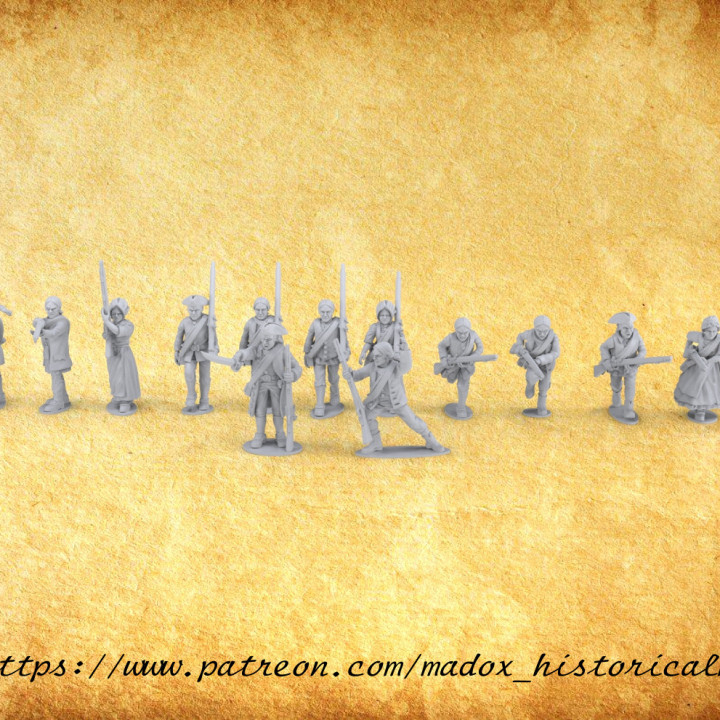 3D Printable FIW French army by BattleCat Miniatures