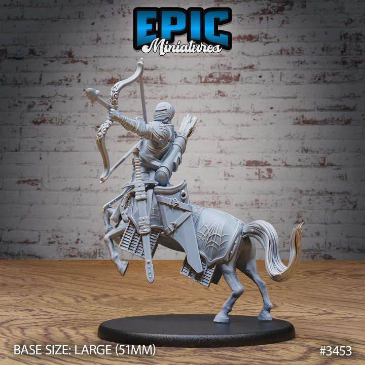 3D Printable Centaur Knight Set / Royal Cavalry / Armored Warrior ...
