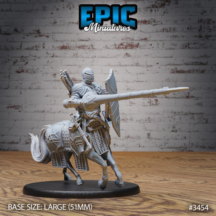 3D Printable Centaur Knight Set / Royal Cavalry / Armored Warrior ...