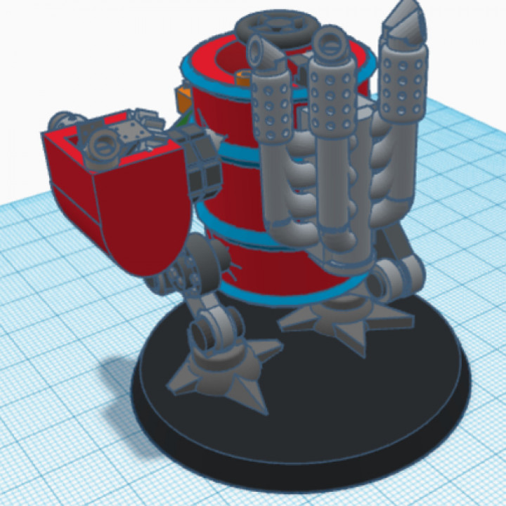 3D Printable scrap oil drum robots by Luis Enrique Galicia