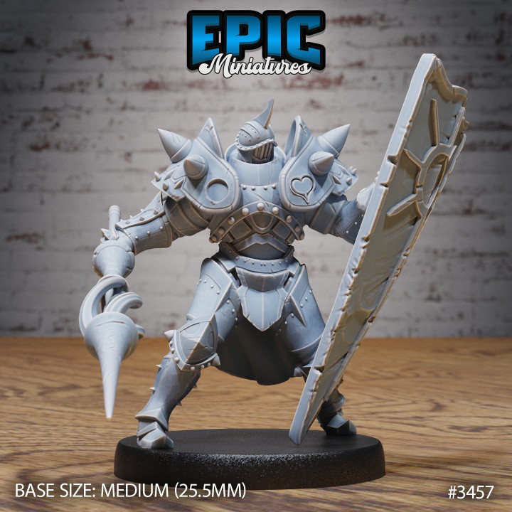3D Printable Heart Knight Set / Royal Warrior / Fighting Guard ...