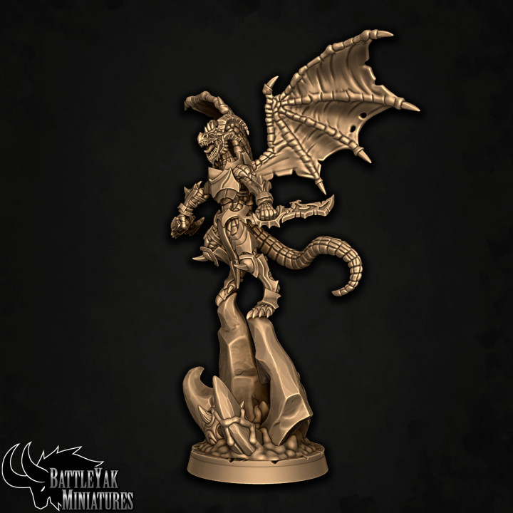 3D Printable Drachon Harbinger A by Battle Yak Miniatures