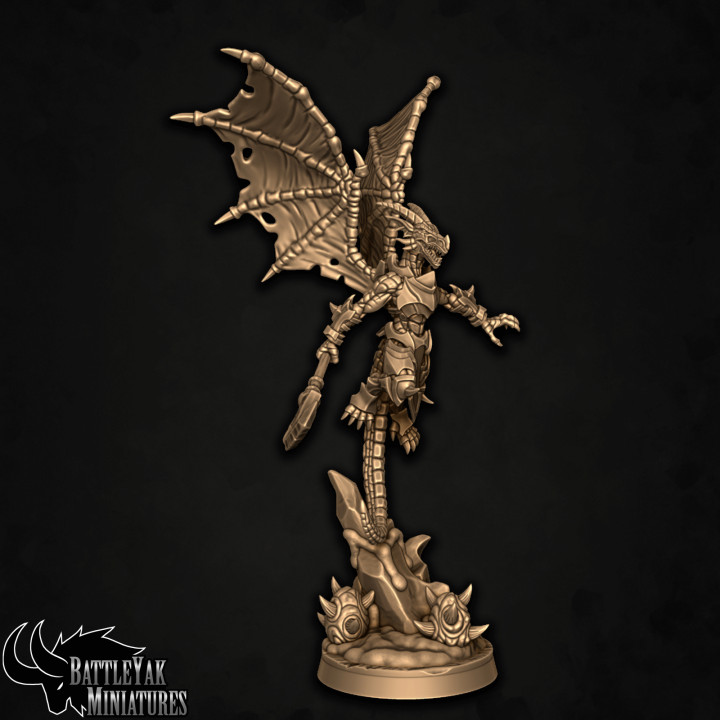 3D Printable Drachon Harbinger C by Battle Yak Miniatures