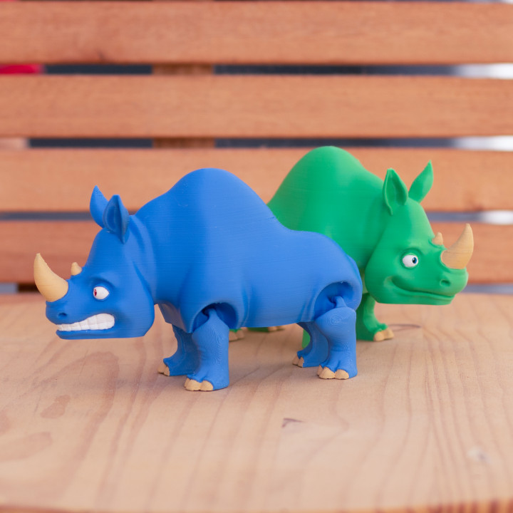 3D Printable RHINO ARTICULARED by Rogi Studios