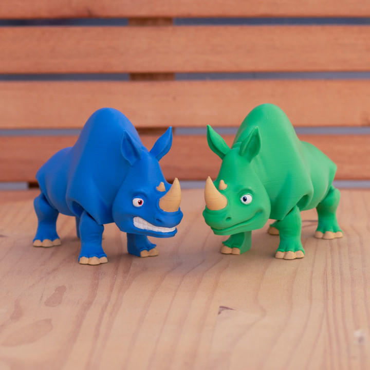 3D Printable RHINO ARTICULARED by Rogi Studios