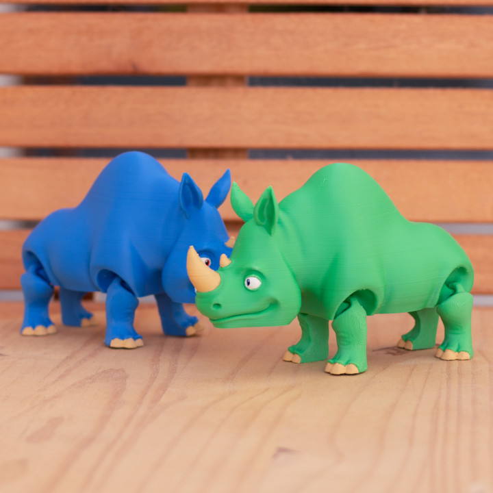3D Printable RHINO ARTICULARED by Rogi Studios