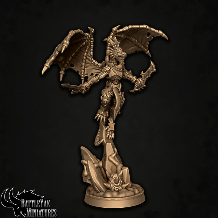 3D Printable Drachon Harbinger D by Battle Yak Miniatures