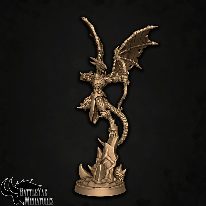 3D Printable Drachon Harbinger E by Battle Yak Miniatures