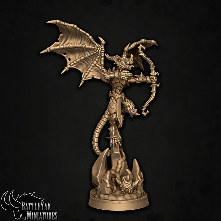 3D Printable Drachon Harbinger F by Battle Yak Miniatures