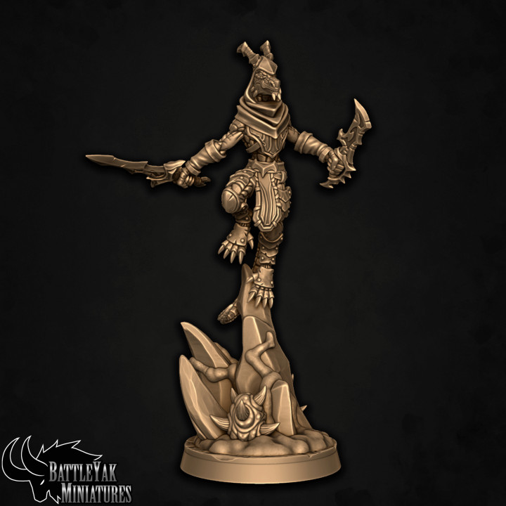 3D Printable Drachon Harbinger 4-Pack A by Battle Yak Miniatures