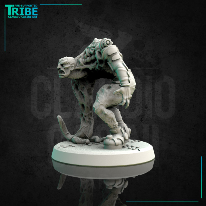 3D Printable (0161) Male sci-fi abomination undead monster creature by ...