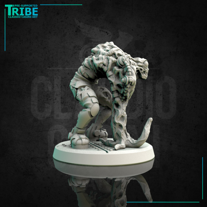 3D Printable (0161) Male sci-fi abomination undead monster creature by ...