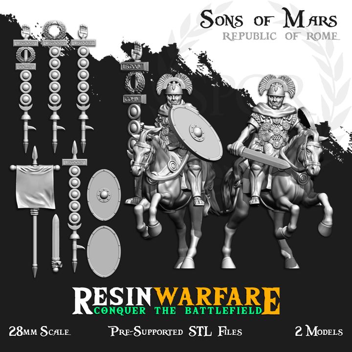 3D Printable Republican Decurio - Sons of Mars, Republic of Rome by ...