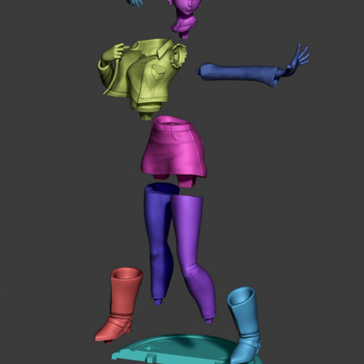 3D Printable Android 18 Boot by Azerama