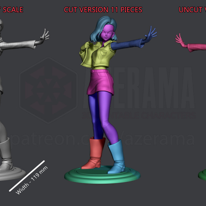 3D Printable Android 18 Boot by Azerama